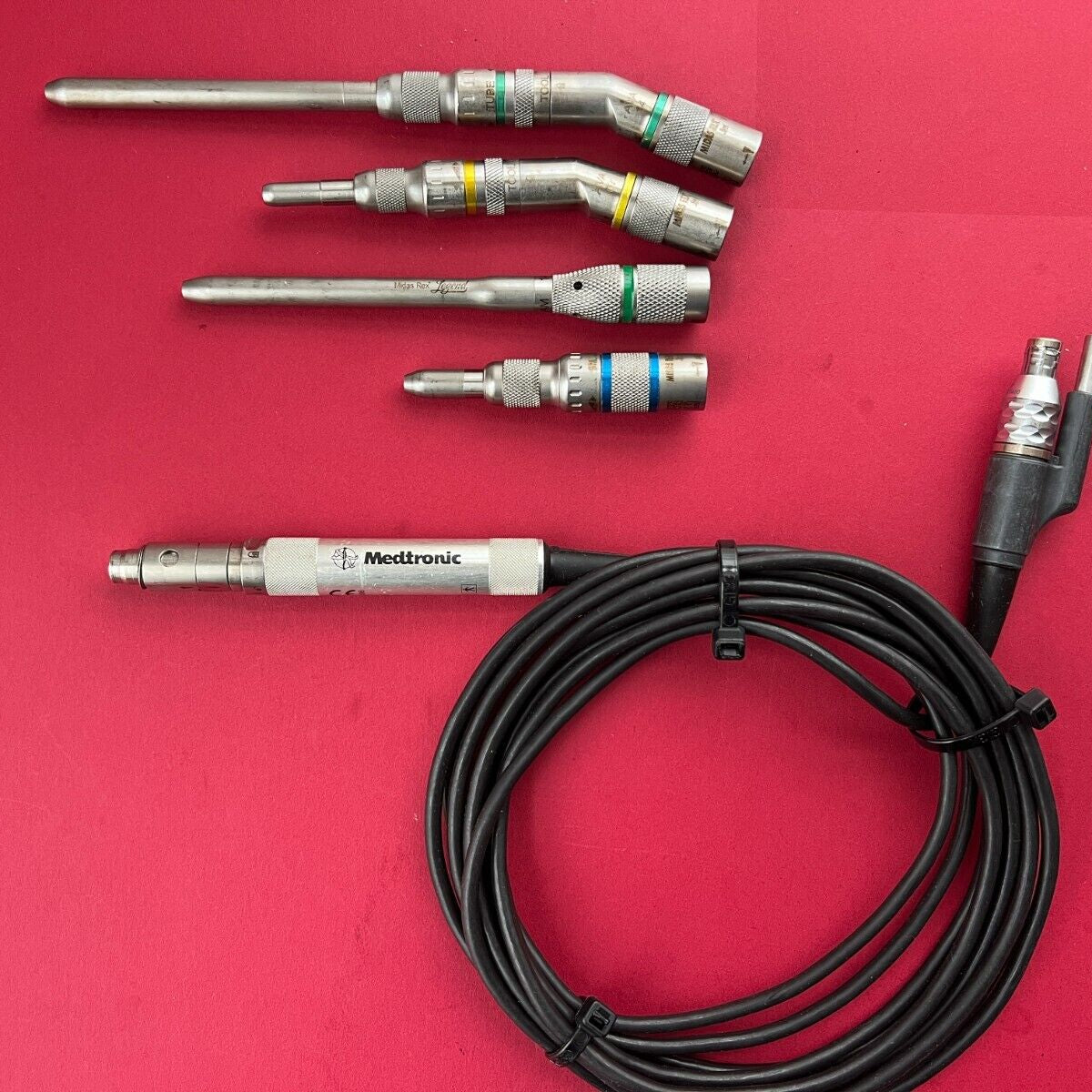 Medtronic EM200 Drill set w/ Attachments Neuro Spin Excellent working ...